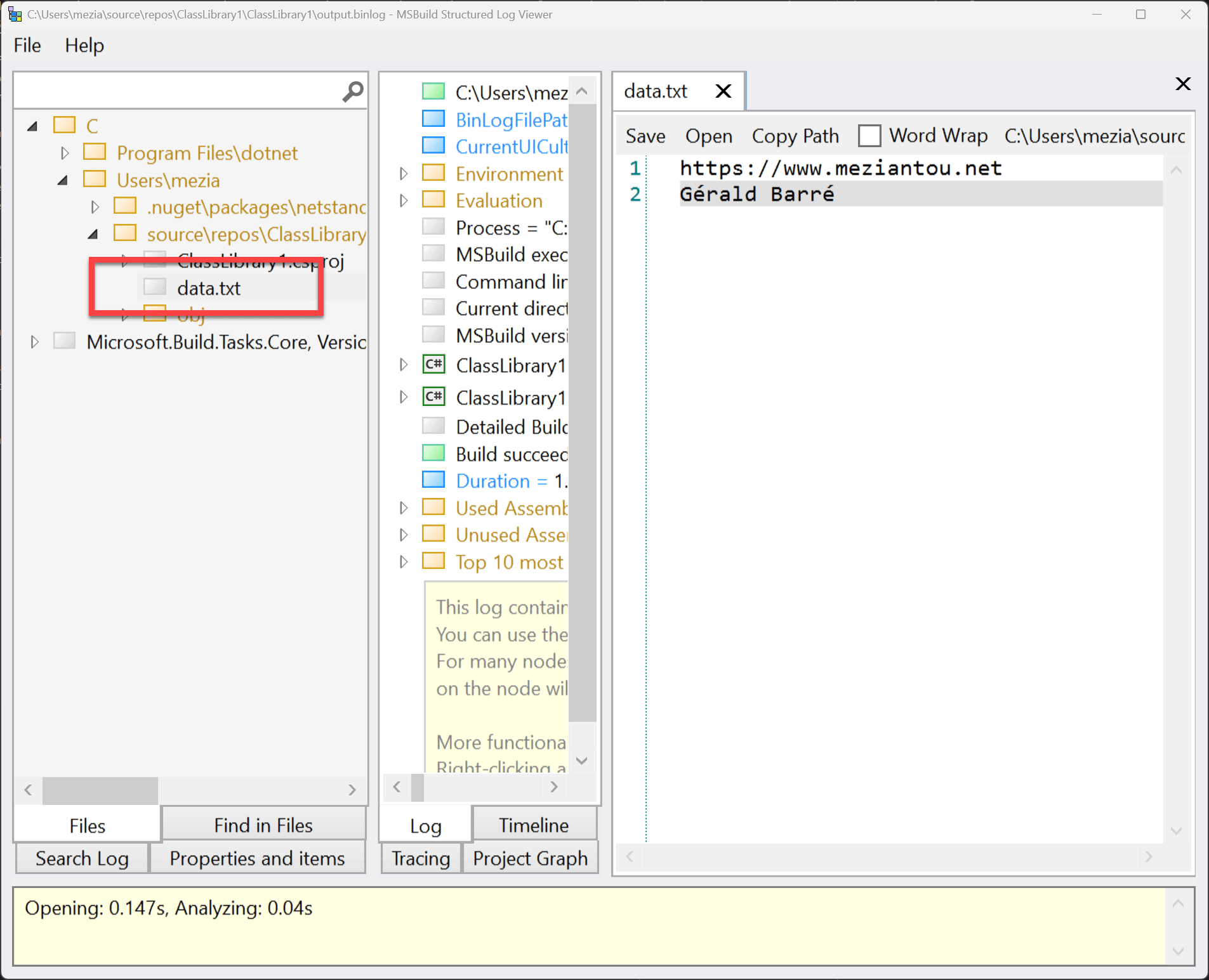 Embedding Additional Files In An Msbuild Binary Log File Meziantous Blog 0458