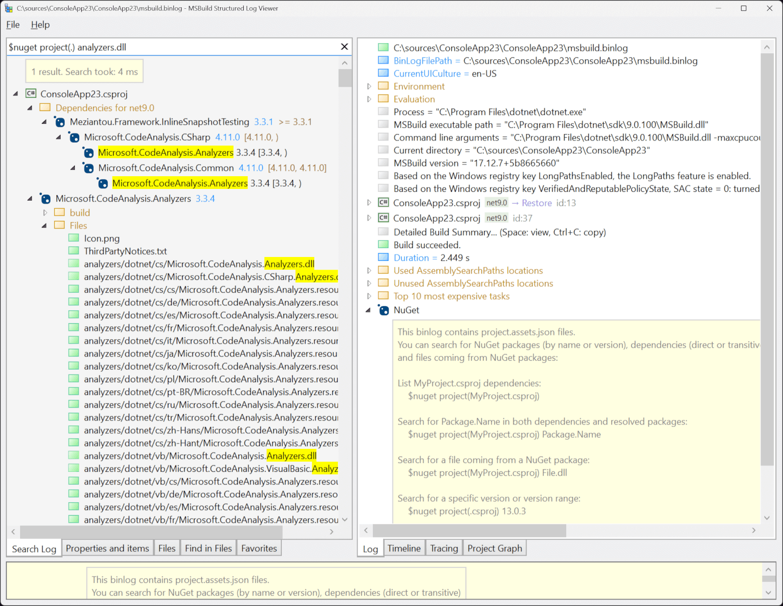 Using the binary log to find the source of a .NET dependency - Meziantou's blog