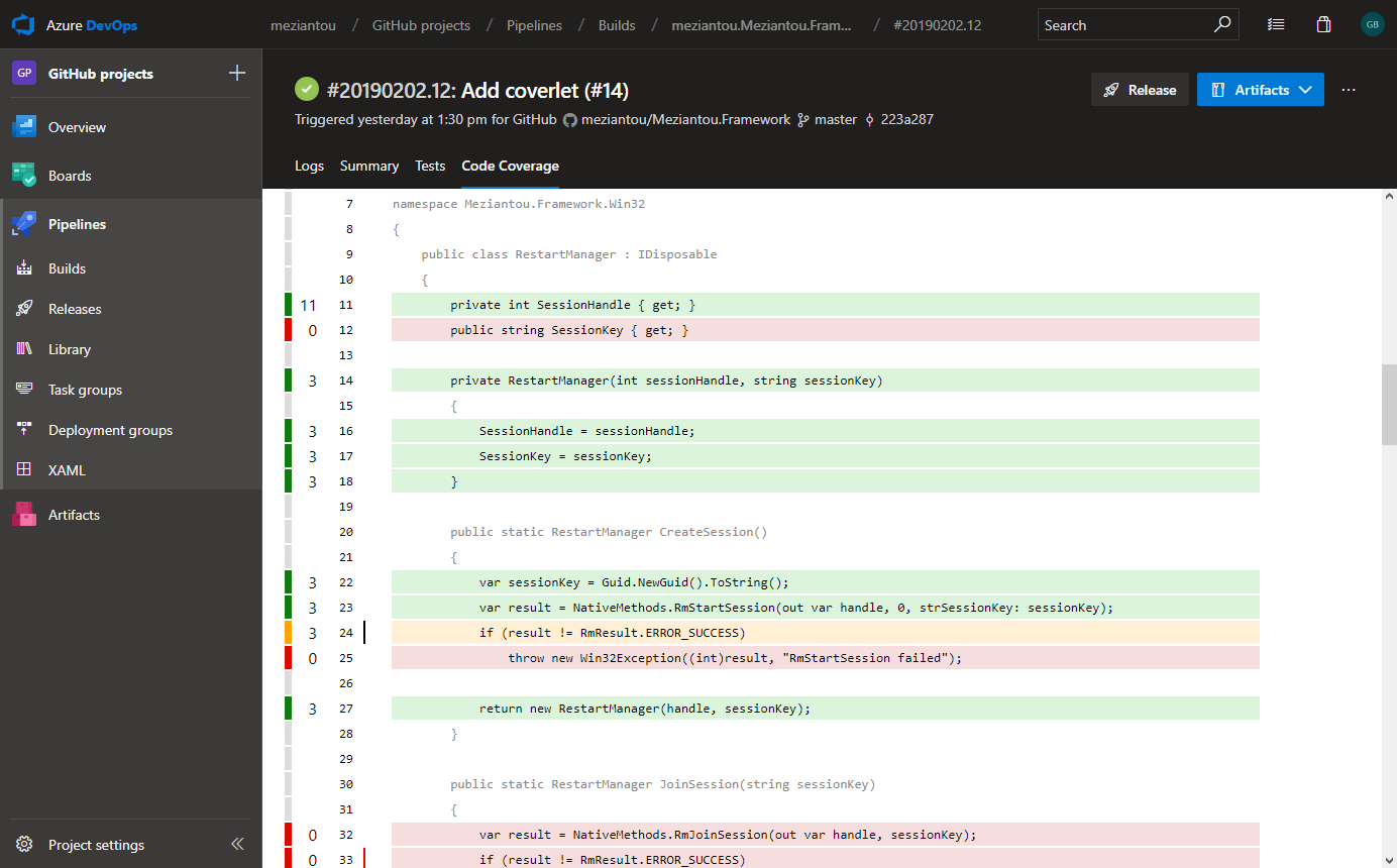 Computing Code Coverage For A Net Core Project With Azure Devops And 2321