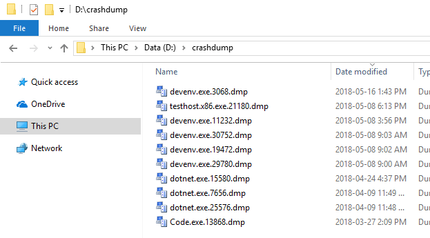 Tip Automatically Create A Crash Dump File On Error Meziantous Blog
