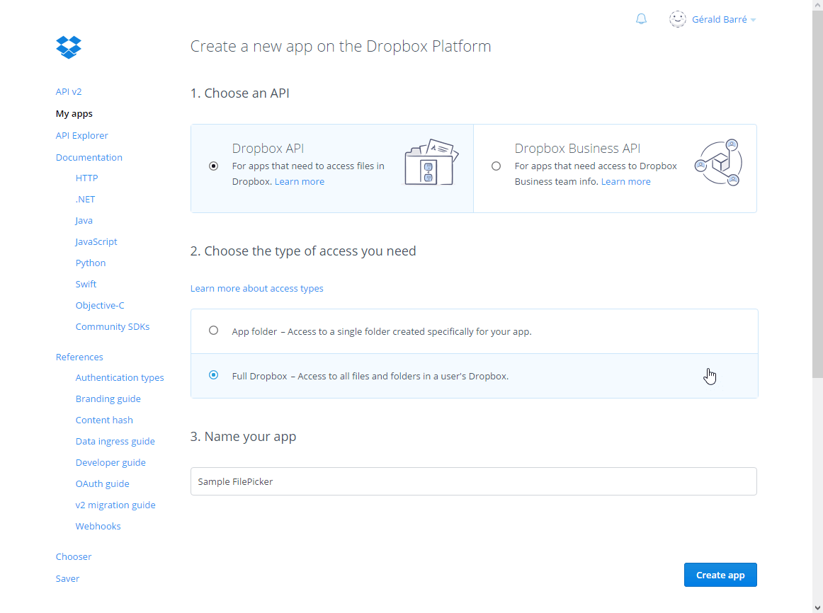 Using Dropbox File Picker In A Website Meziantous Blog 6747