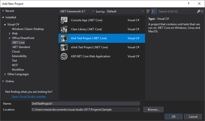 Mstest V2 Setup A Test Project And Run Tests Meziantous Blog
