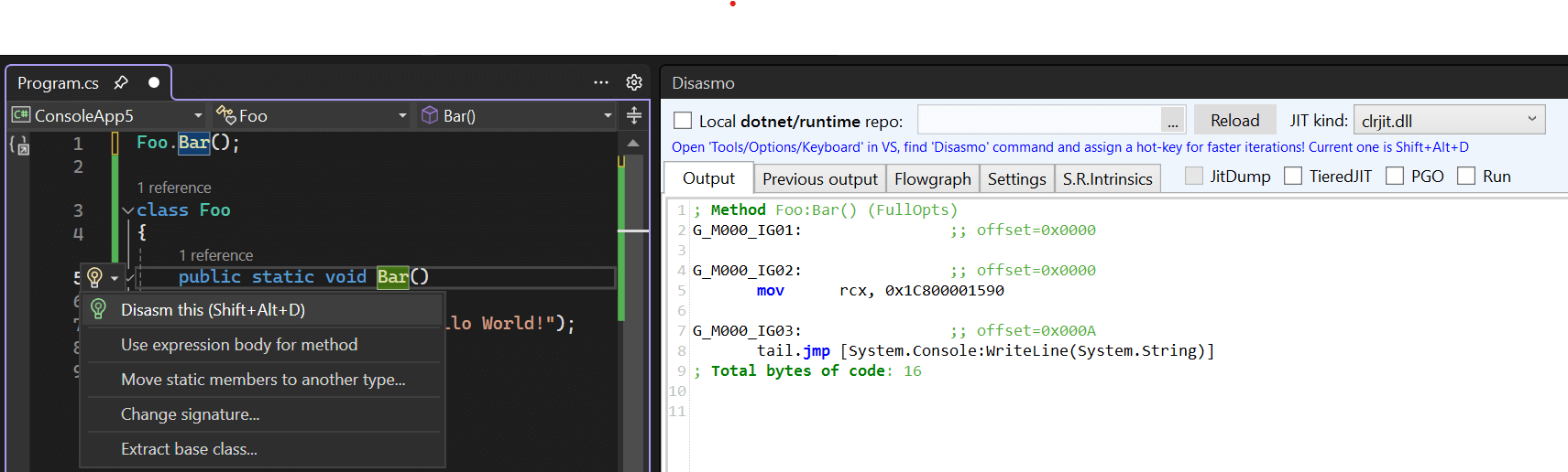 How To Get Assembly Code Generated By The Jit For A C Method Meziantous Blog