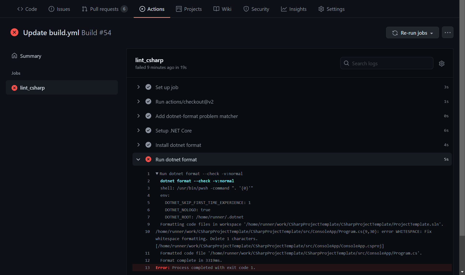 Enforce Net Code Style In Ci With Dotnet Format Meziantous Blog 5524
