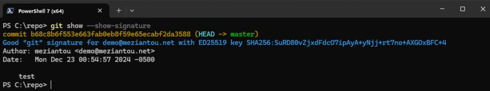 Signing Commits In Git Using Ssh Keys On Windows Meziantous Blog