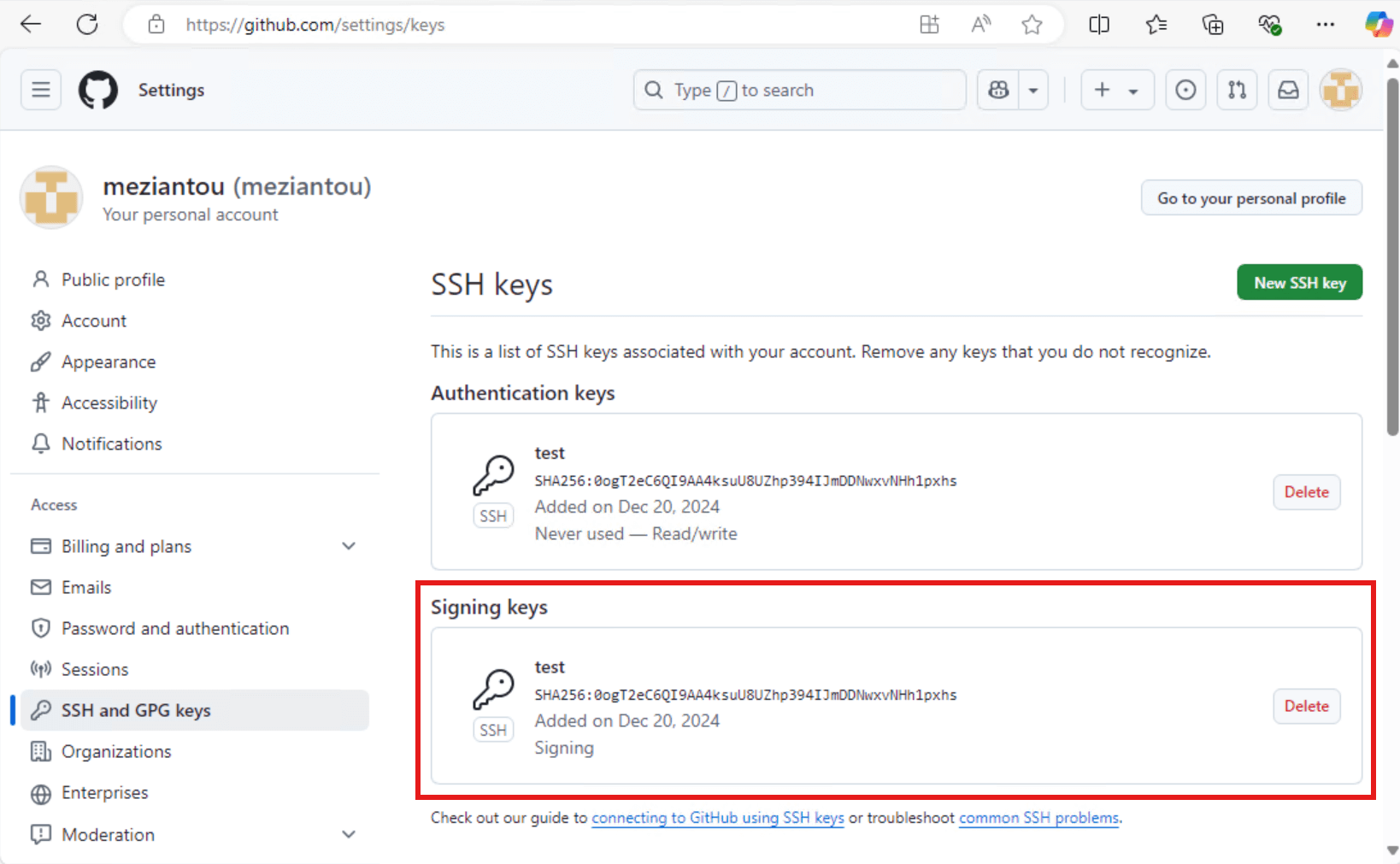 Signing Commits In Git Using Ssh Keys On Windows Meziantous Blog 8529