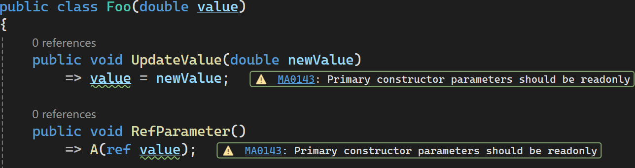 Making Primary Constructor Parameters Read Only Meziantous Blog