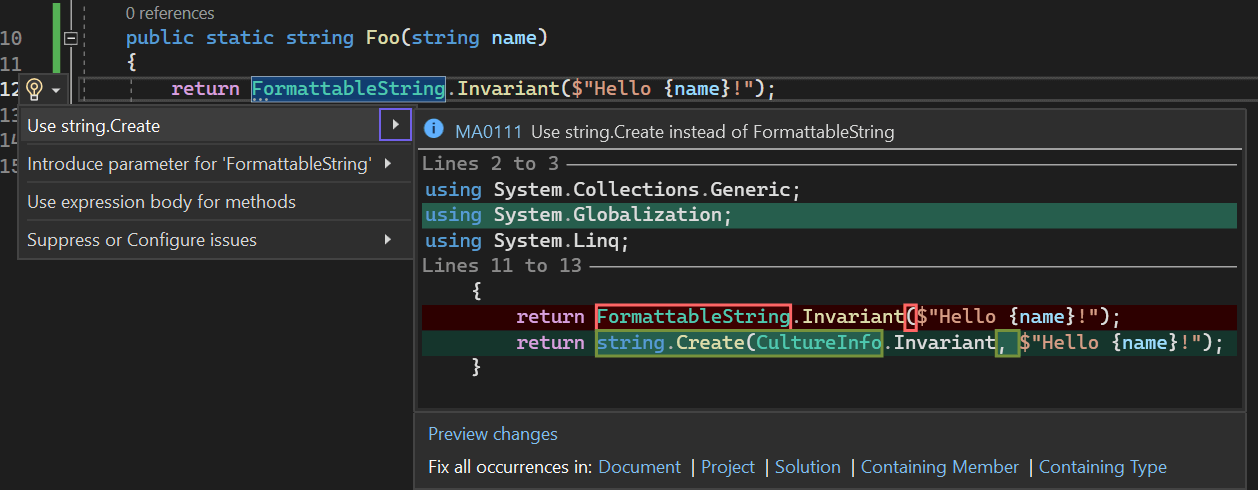 Performance String Create Vs Formattablestring Meziantou S Blog