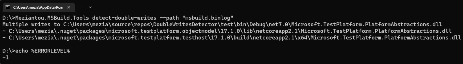 Detecting Double Writes In Msbuild Using The Binlog Meziantous Blog 9538