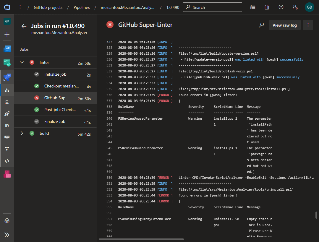 Running Github Super Linter In Azure Pipelines Meziantous Blog