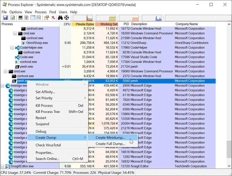 How To Generate A Dump File Of A Net Application Meziantous Blog 7183