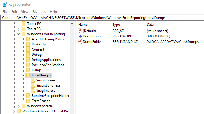 Tip Automatically Create A Crash Dump File On Error Meziantous Blog 3590