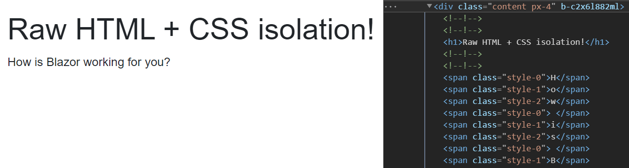 Using Raw Html With Isolated Css In Blazor Meziantous Blog