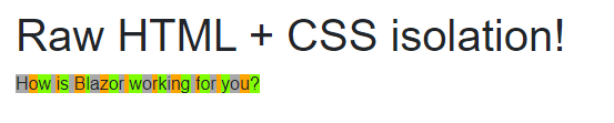 Using Raw Html With Isolated Css In Blazor Meziantous Blog